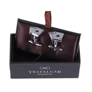 Trafalgar Four Of A Kind Novelty Card Game Cufflinks
