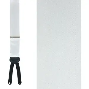 Trafalgar Sutton Solid Silk Formal End Suspender - Silver