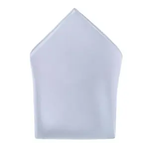 Trafalgar Sutton Silk Set With Braces, Necktie And Pocket Square - Silver