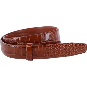 Trafalgar Gator Embossed 30mm Compression Belt Strap - Chestnut