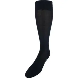 Trafalgar Trafalgar Jasper Mercerized Cotton Ribbed Socks Black