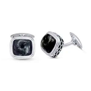 LUVMYJEWELRY Seraphinite Sterling Cufflinks