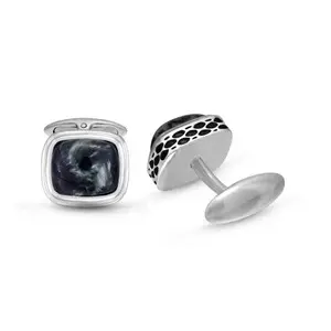LUVMYJEWELRY Seraphinite Sterling Cufflinks