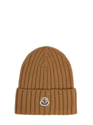 Moncler MONCLER Virgin Wool Beanie - Beige