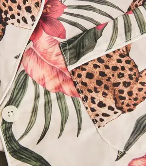 Desmond & Dempsey Cotton Leopard Soleia Pyjamas
