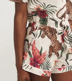 Desmond & Dempsey Cotton Leopard Soleia Pyjamas