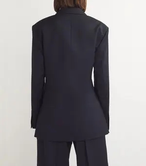 RÓHE Wool Overlap Blazer