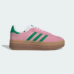 Adidas Gazelle Bold Sneakers - True Pink / Green / Cloud White