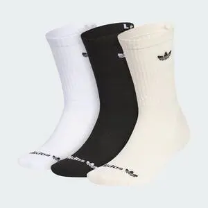 Adidas Originals Trefoil 2.0 3-pack Crew Socks - White / Black / Wonder White