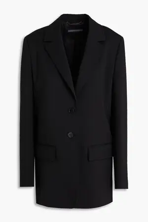 Alberta Ferretti Wool-blend Twill Blazer - Black