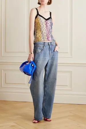 Missoni Metallic Crochetknit Camisole