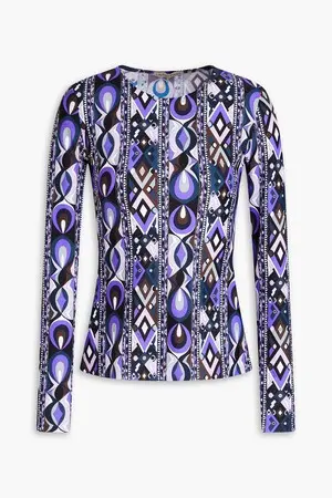Emilio Pucci Printed Stretch-jersey Top