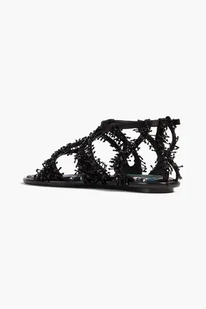 Emilio Pucci Embellished Leather Sandals