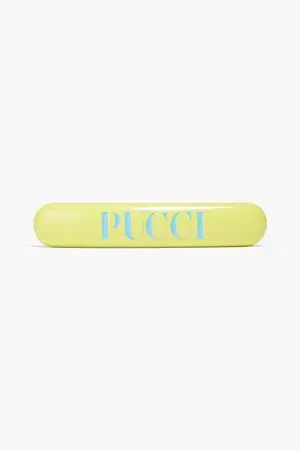 Emilio Pucci Logo-print Hair Clip - Chartreuse