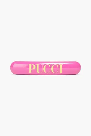 Emilio Pucci Logo-print Hair Clip - Pink