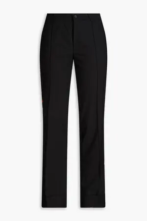Emilio Pucci Twill-trimmed Wool-blend Crepe Pants
