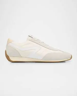 Rag & Bone Rag & Bone Retro Slim Leather Sneakers - Antqwht