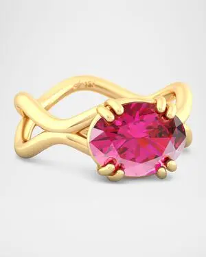 JAMIE TURNER 18k Gold Rubellite Ring - Rubelite
