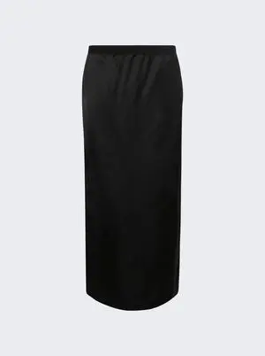 Wardrobe.NYC Slip Midi Skirt - Black