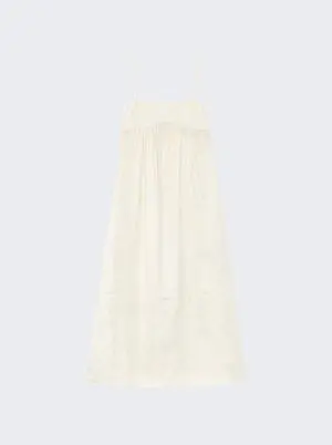 Loulou De Saison Cavola Embroidered Long Dress - Ivory