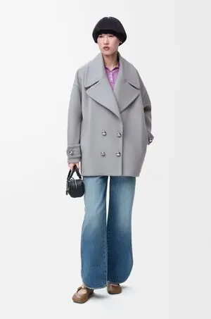 Loewe Pea Coat Coats For Women