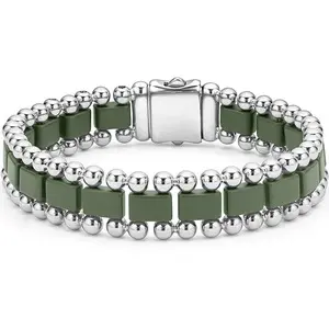 Lagos Anthem Ceramic Link Bracelet - Green