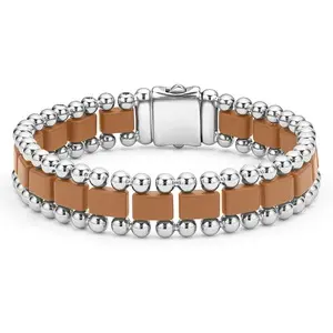 Lagos Anthem Ceramic Link Bracelet - Tan