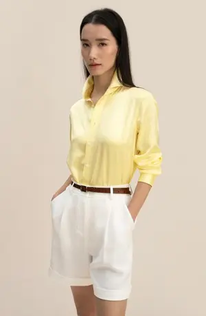 Lilysilk Golden Cocoon Tailored Shirt