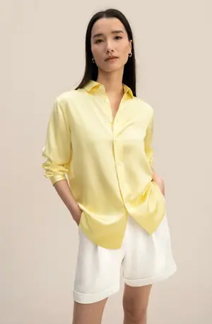 Lilysilk Golden Cocoon Tailored Shirt