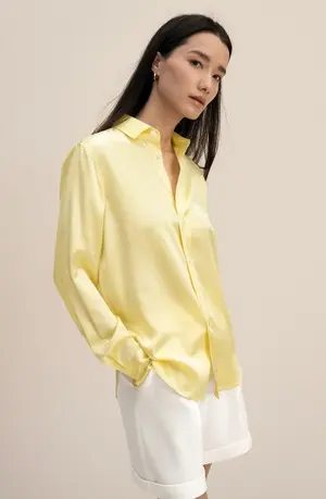 Lilysilk Golden Cocoon Tailored Shirt