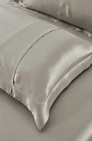 Lilysilk Pure Mulberry Silk Oxford Envelope Luxury Pillowcase - Grey