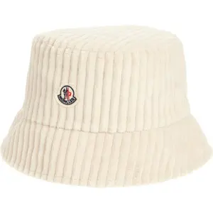 Moncler Corduroy Bucket Hat - Light Beige