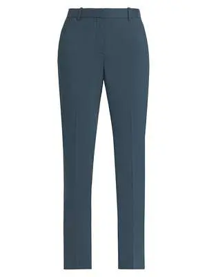 Theory Treeca Pull-on Wool Trousers Ash Blue