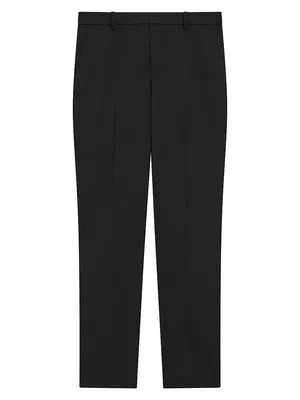 Theory Treeca Pull-on Wool Trousers - Black