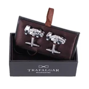 Trafalgar Finish Line Racecar Novelty Cufflinks