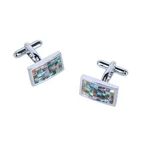 Trafalgar Walken The Mother Of Pearl Cufflinks - Silver