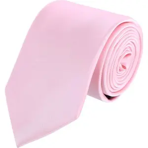 Trafalgar Sutton Solid Color Silk Necktie - Pink