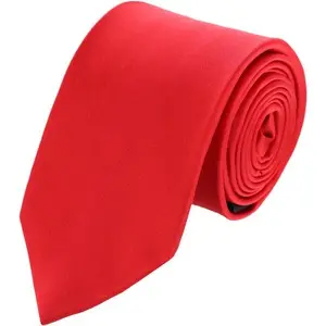 Trafalgar Sutton Solid Color Silk Necktie - Red