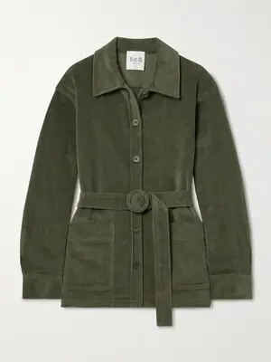 Sea Carine Belted Corduroy Jacket
