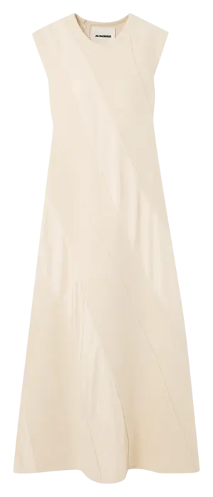 JIL SANDER Paneled Midi Dress - Neutrals