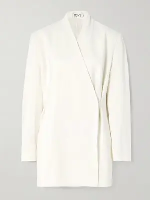 Tove Aldar Crepe Wrap Blazer
