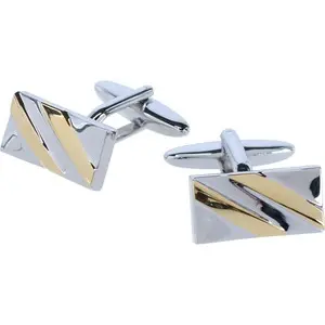 Trafalgar Rhodium-plated Cufflinks & Tie Clips