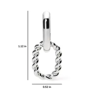 ANA LUISA Ashley Double Hoop Earrings - Silver