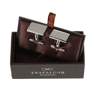 Trafalgar Rooney Rectangle Brass Cufflinks