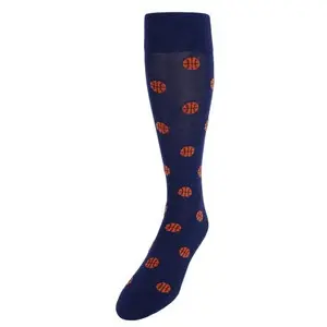 Trafalgar Basketball Mercerized Cotton Socks - Navy Blue