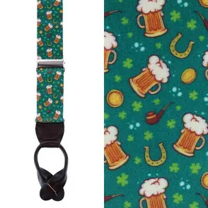 Trafalgar Trafalgar Cheers To St. Patrick's Day Silk Suspenders Multiple