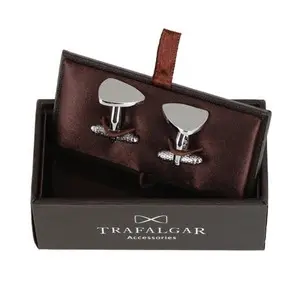 Trafalgar Stefano Shield Brass Cufflinks