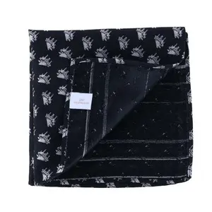 Trafalgar The Chopin Classical Piano Silk Pocket Square - Black