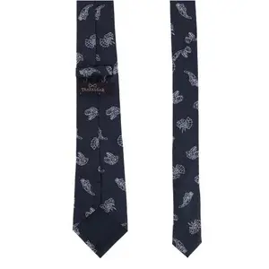 Trafalgar Dino Constellations Silk Novelty Necktie - Black