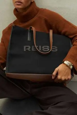 REISS Lola Canvas Tote